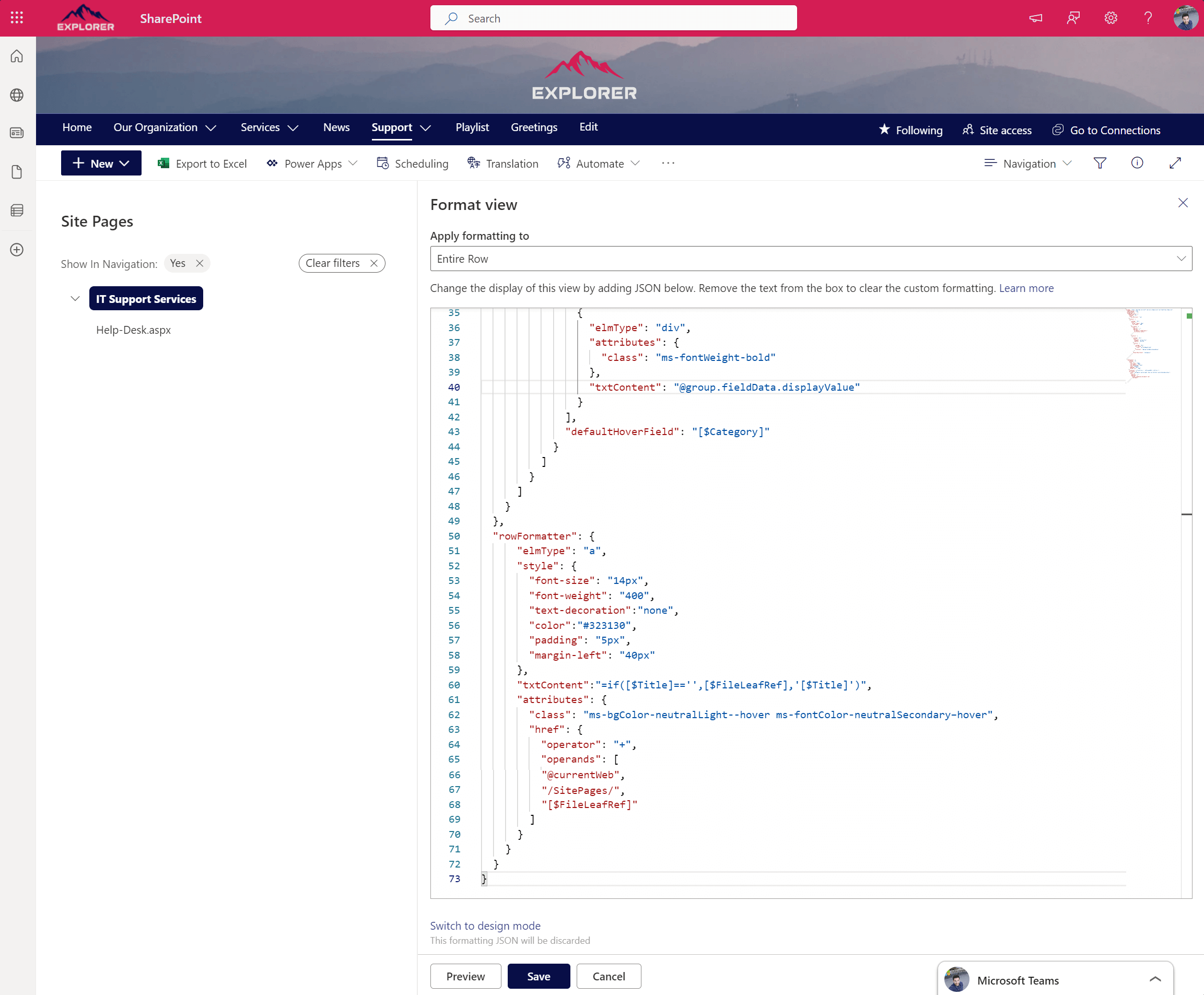 How to Create a Custom Vertical Navigation for SharePoint Pages - HANDS ...